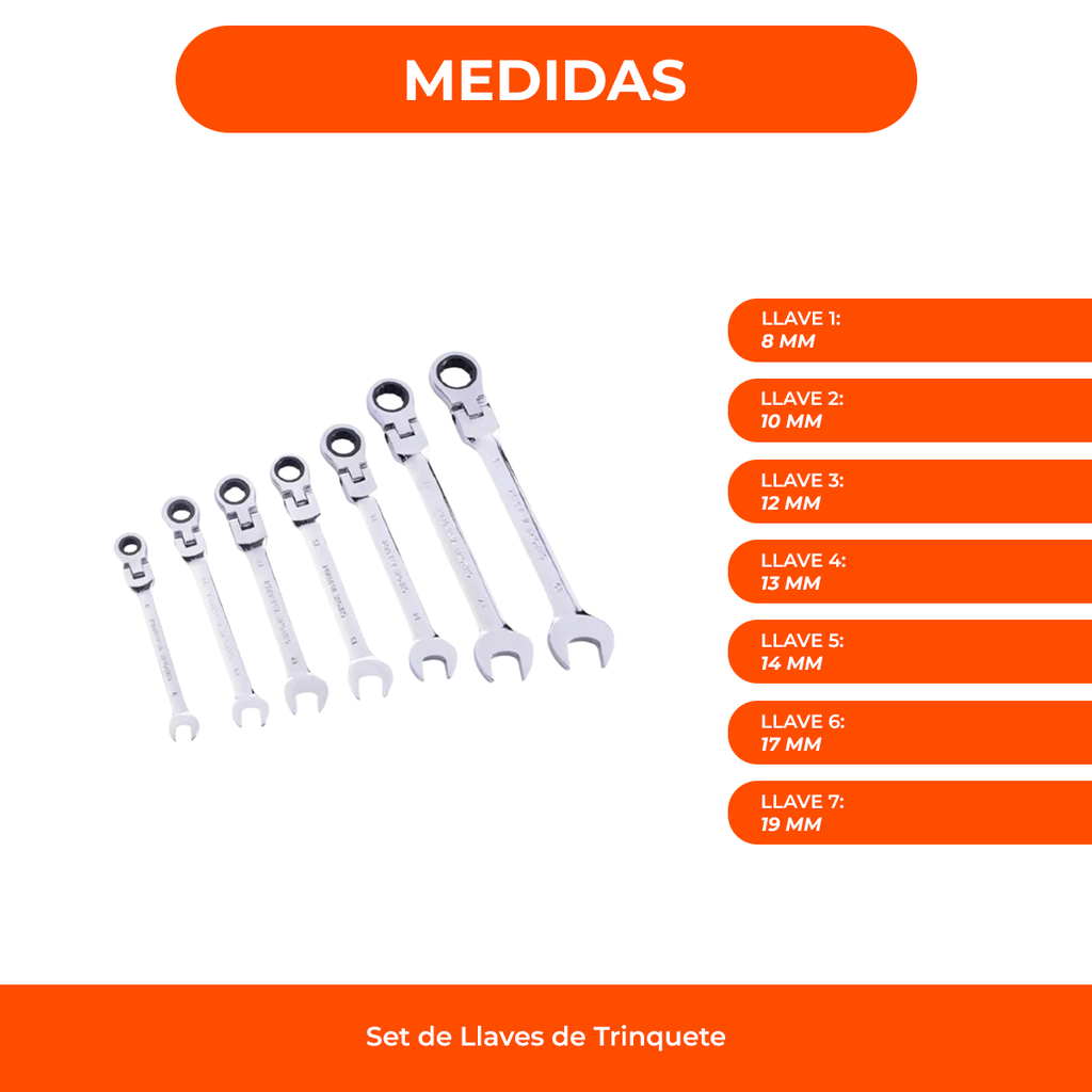 Set Llaves Criquet Combinadas | Precios X Mayor